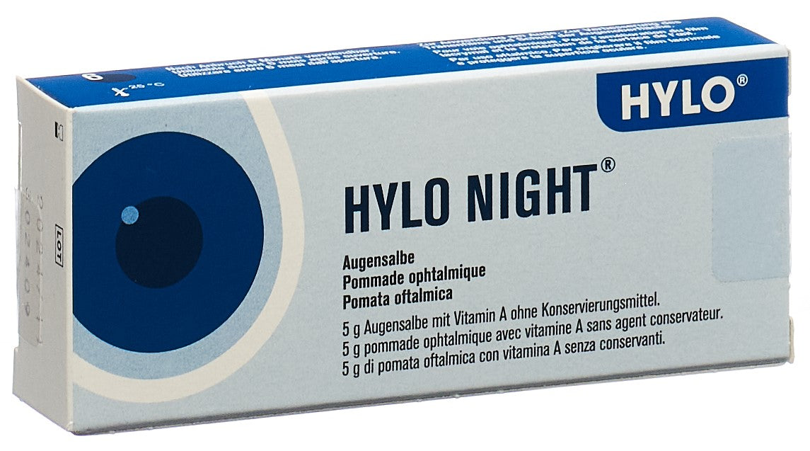 HYLO NIGHT Pommade Ophtalmique Soulagement Intense | 5 g – Aceda