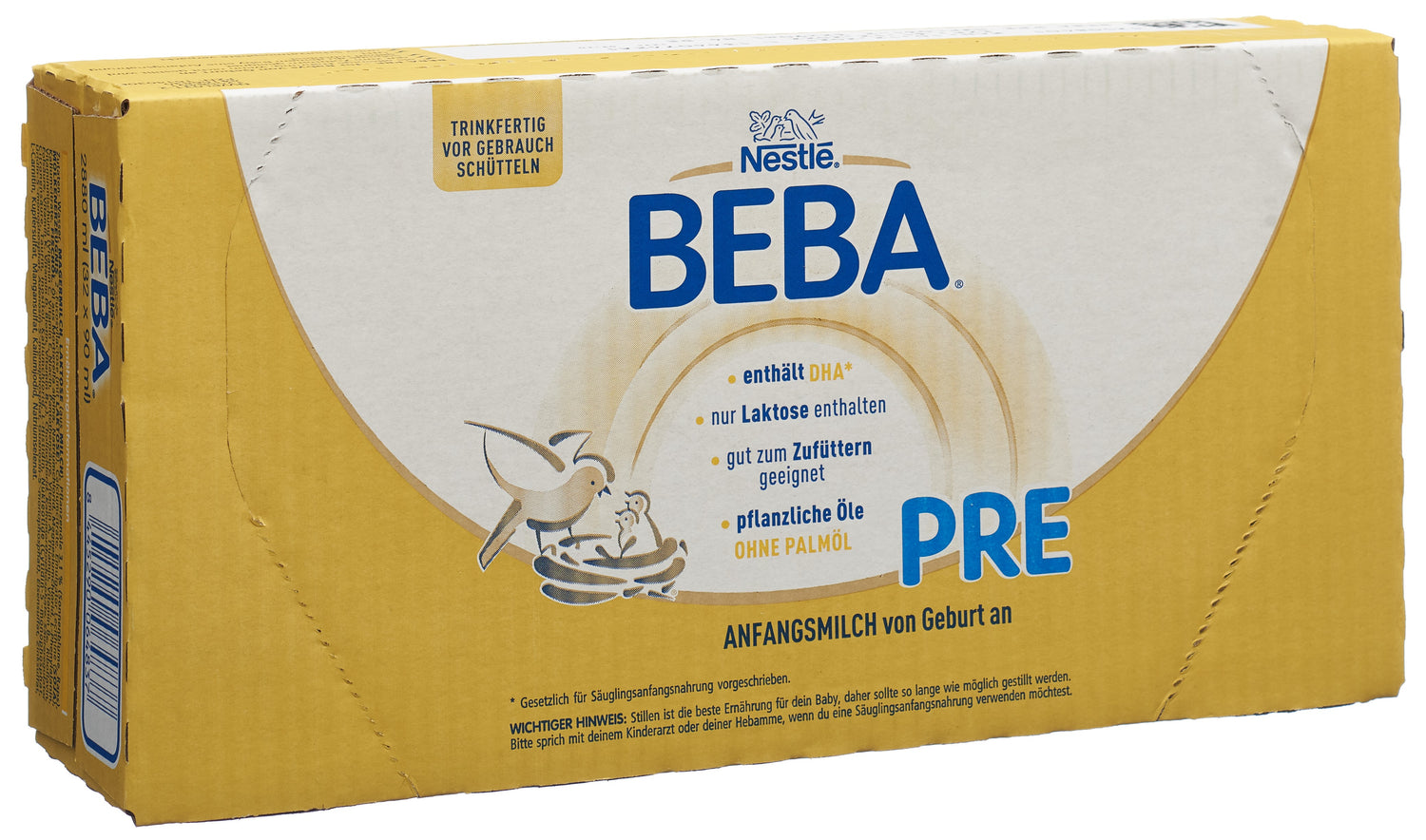 Nestlé BEBA Optipro PRE Lait 1er Âge | 32 x 90 ml – Aceda